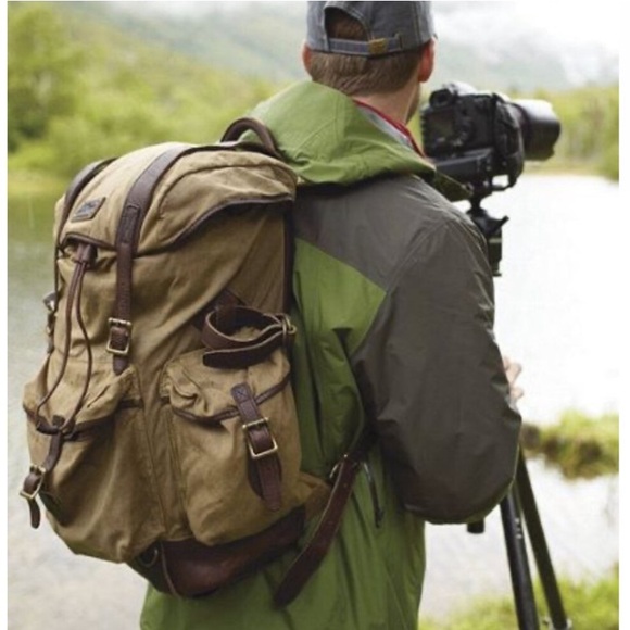 L.L. Bean | Bags | Ll Bean Vintage Continental Rucksack Waxed Canvas ...